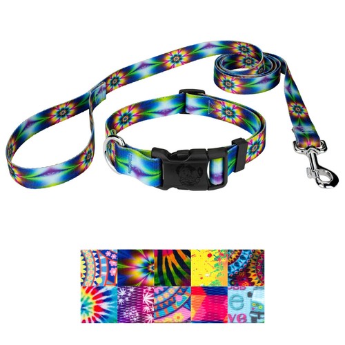 Country Brook Petz® Deluxe Dog Collar and Leash - Groovy Collection | eBay