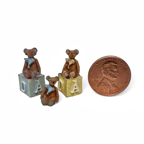 1:12 Scale Dollhouse Miniature Bears for Toy Shop by Bonnie Franklin | eBay