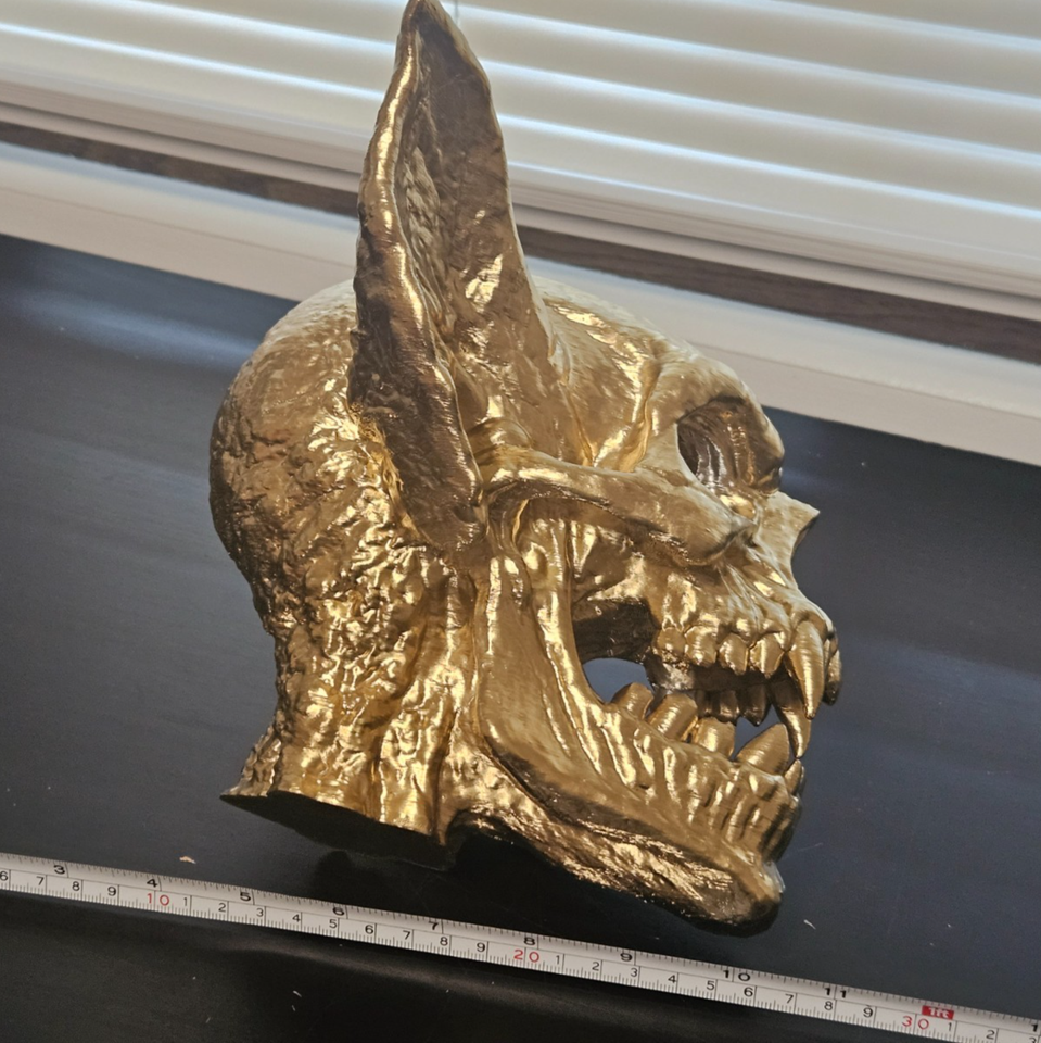 GOLD Skull Goblin Horror Monster Figurine Collectible CUSTOM | eBay