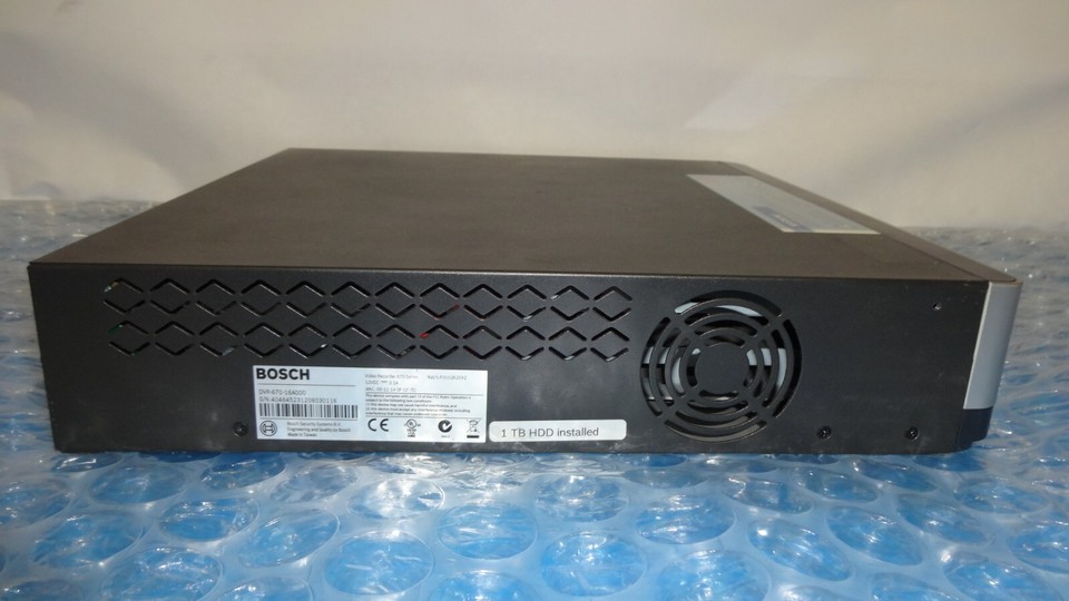 BOSCH DVR-670-16A VIDEO RECORDER 600 SERIS DIGITAL VIDEO RECORDER. | eBay