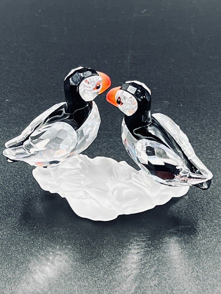 SWAROVSKI SILVER CRYSTAL PUFFIN BIRDS 7621 000 008- MIB COA | eBay