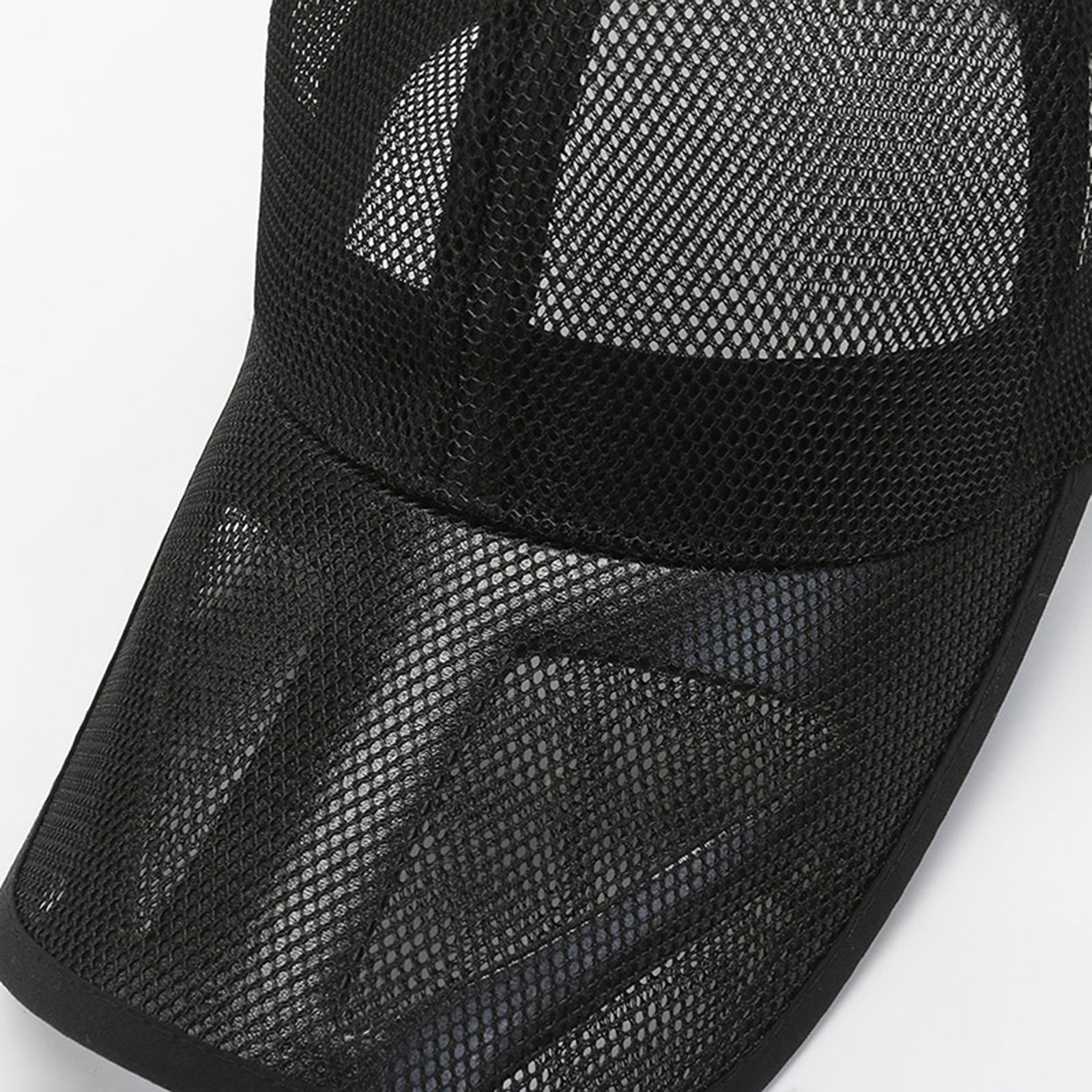 Men Trucker Hat Breathable Sunscreen Ponytail Hole Men Peaked Hat Long ...