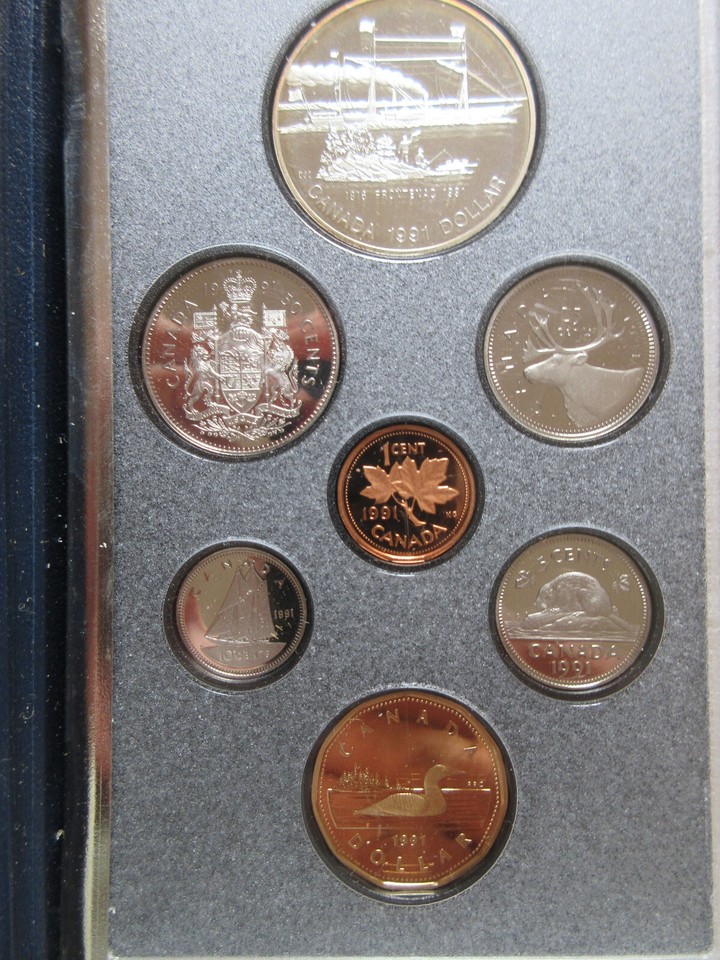 1991 Canada Proof Double Dollar Set in Specimen Set Cover. MINT UNC.RJ ...