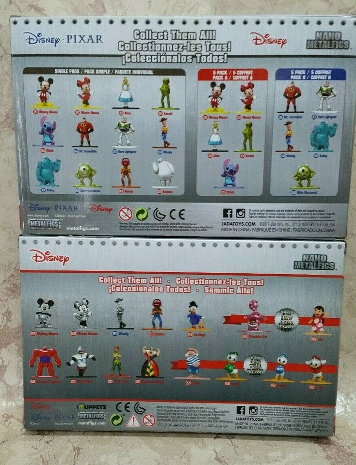 2017 NANOMETAL FIGS Disney And Disney Pixar 20 Figures 4 Exclusives ...