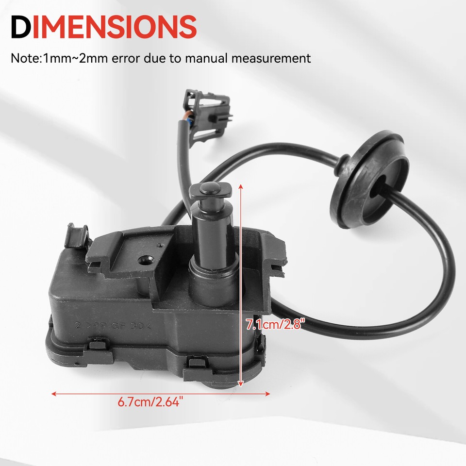 6R0810773F For VW Polo V 6R 09- Fuel Cap Door Tank Flap Actuator ...