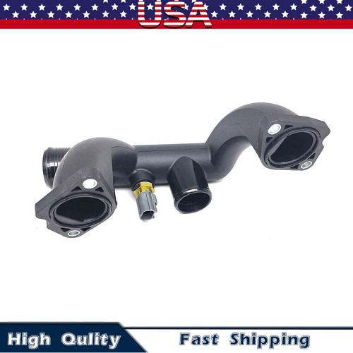 For Jaguar Vanden Plas XJ8 XK8 Thermostat Cover Outlet Pipe w/Sensor ...