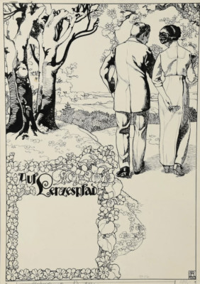 "On Lenzespfad", 1913 | pen and pen drawing by Josef Franz Renner ...