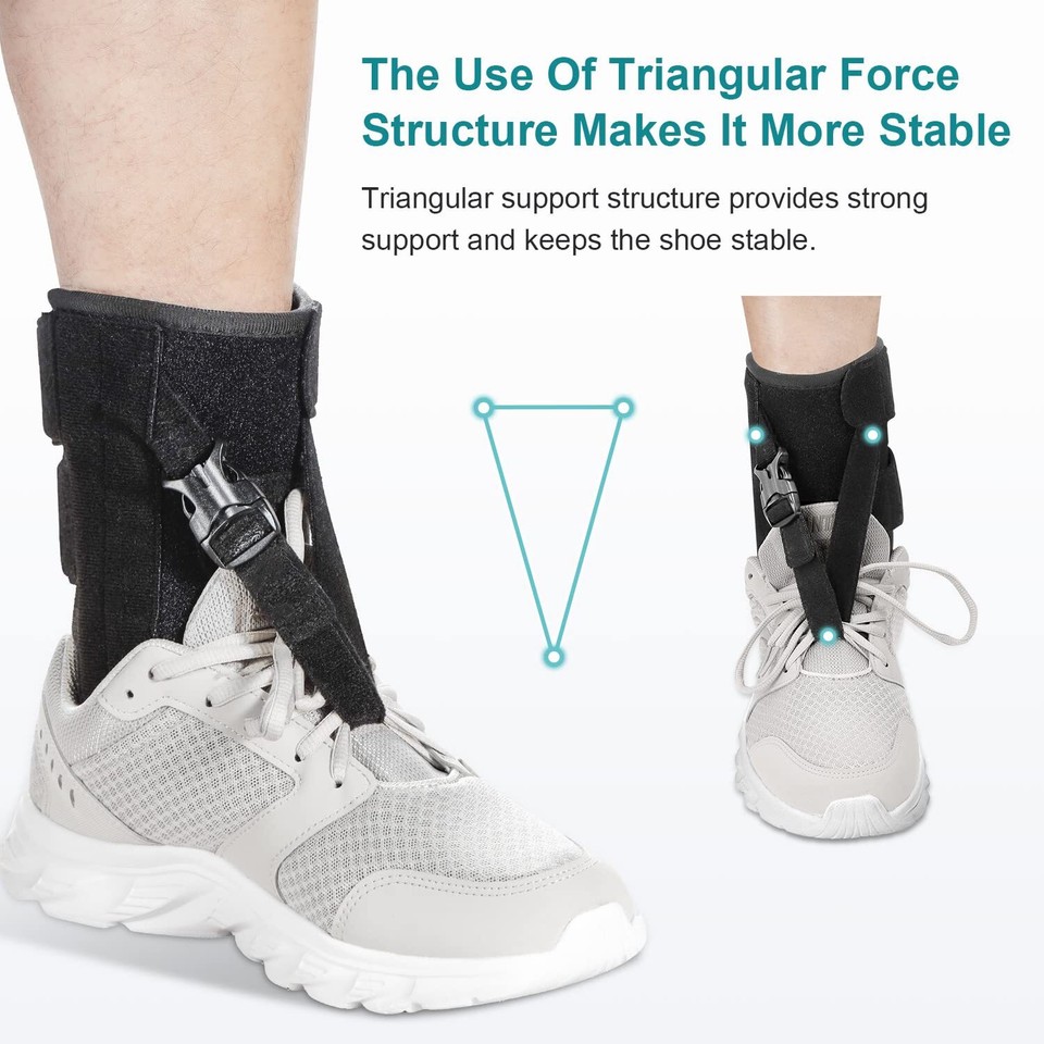 Foot Drop Brace for Walking Lifting Shoes, Drop Foot AFO Brace Help ...