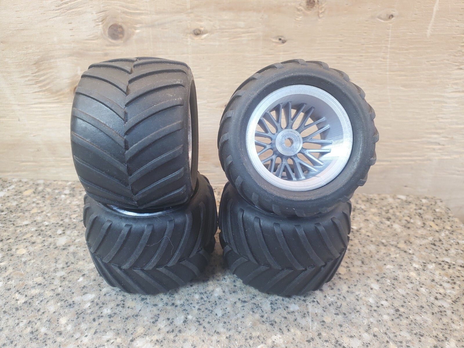 WPL Moster Truck Wheels & Tires 3D Printed RC CAR PLA Plastic | eBay