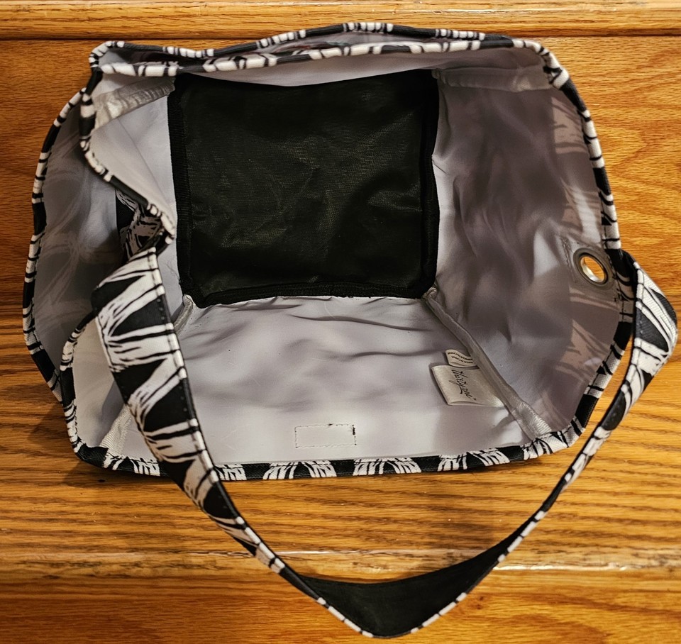 THIRTY-ONE Bag Creative Caddy Tote 4 Pockets Black & White 7" Base | eBay