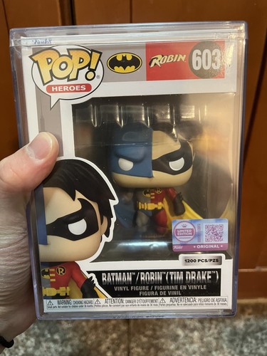 Funko POP! Batman/Robin (Tim Drake) #603 LE 1200 W/ Protector IN HAND ...
