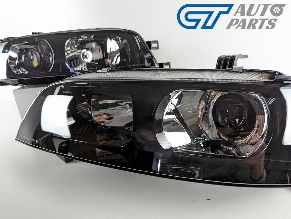 JDM Black OE Projector Headlights for Nissan Skyline R33 GTR GTS25 GTS ...