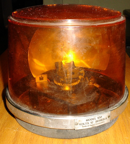 Vintage Federal Signal Rotating Beacon Light 12 Volts Series A Model ...