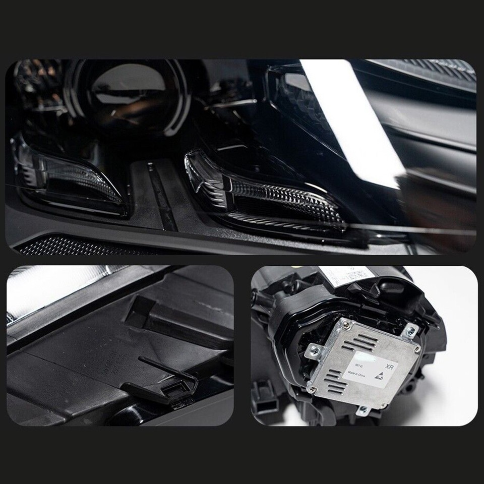 2Pcs Matrix LED Laser DRL Headlight Assembly For Porsche Cayenne 958 ...
