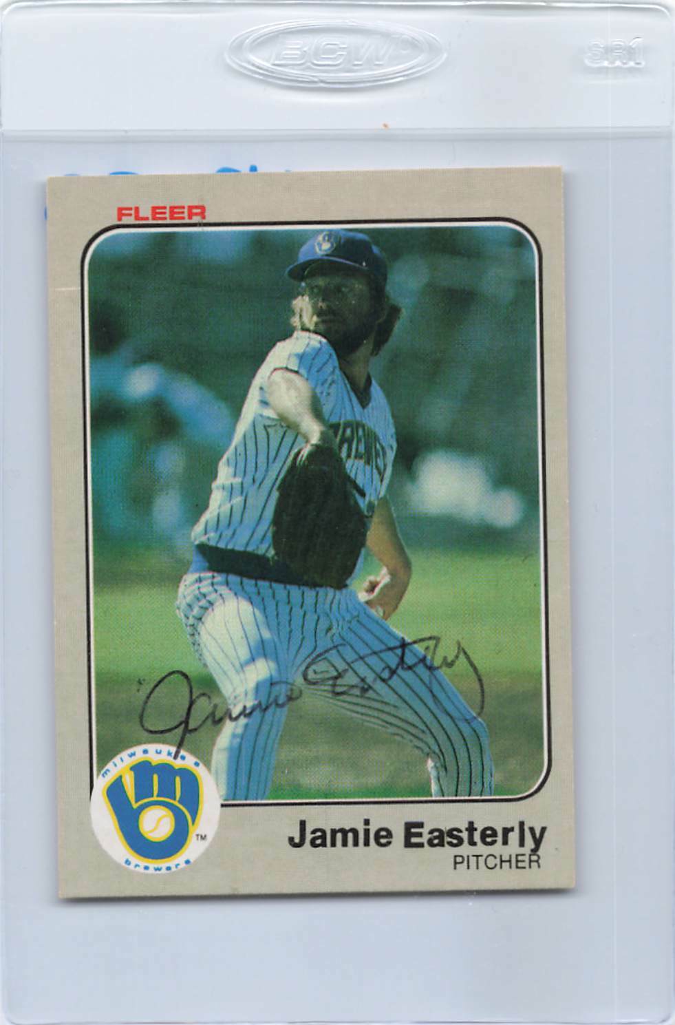 1983 Fleer #31 Jamie Easterly Brewers Signed Auto *42693 | eBay