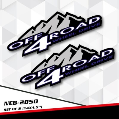 4X4 OFFROAD DECALS STICKERS 4WD For FORD CHEVY DODGE TOYOTA GMC CANYON ...