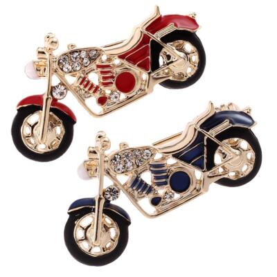 Delicate Rhinestone Enamel Motorcycle Brooch Pin Jewelry | eBay Australia