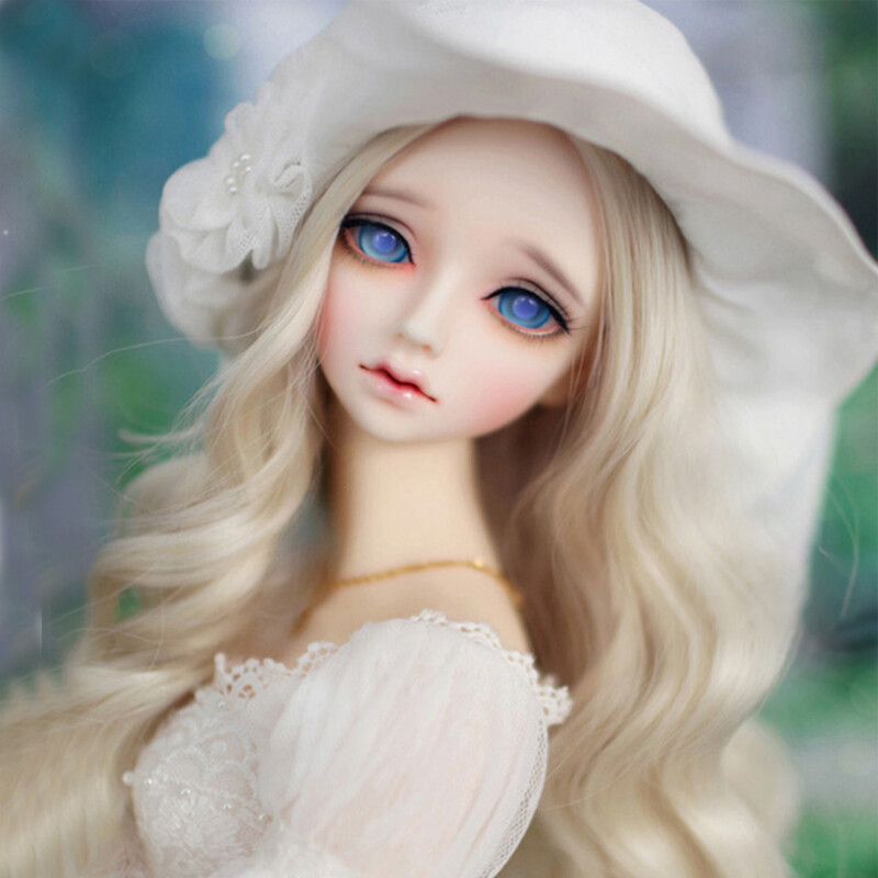1/3 BJD Doll Jointed Resin Girls Handmade Face Makeup Eyes Wig Clothes ...