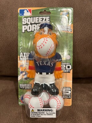 SQUEEZE POPPER Texas Rangers soft foam Ball Shooter | eBay
