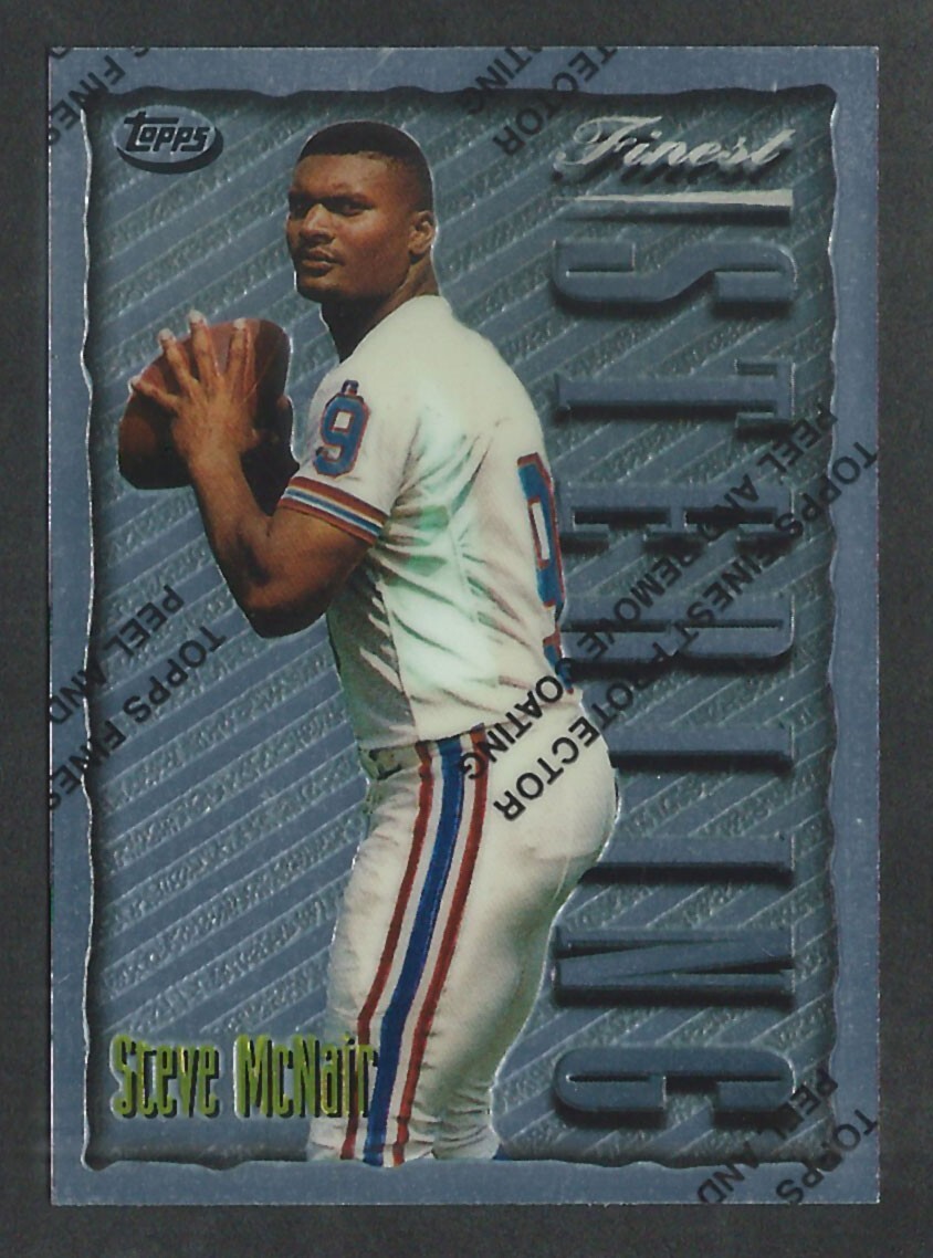 1996 Topps Finest Sterling Silver Uncommon #184 STEVE McNAIR Houston ...