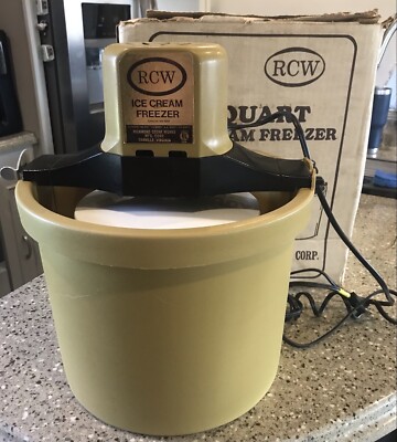 Vintage RCW Electric 5 Quart Ice Cream Freezer 165a | eBay