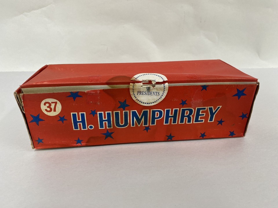 CASE OF 24 Vintage 1968 Marx Presidents Herbert Humphrey Sealed in ...