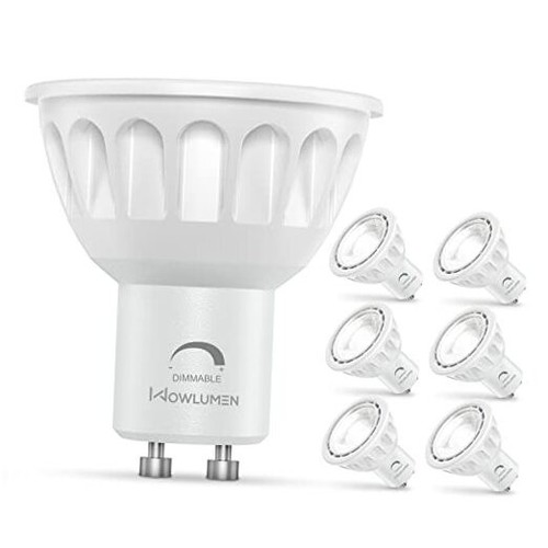 Dimmable GU10 LED Light Bulbs, 5000K MR16 GU10 Replacement GU10 Base ...