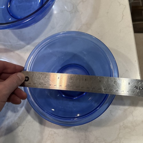 Pyrex Cobalt Blue 3 Pc Glass Mixing Bowl #325 322 323 | eBay