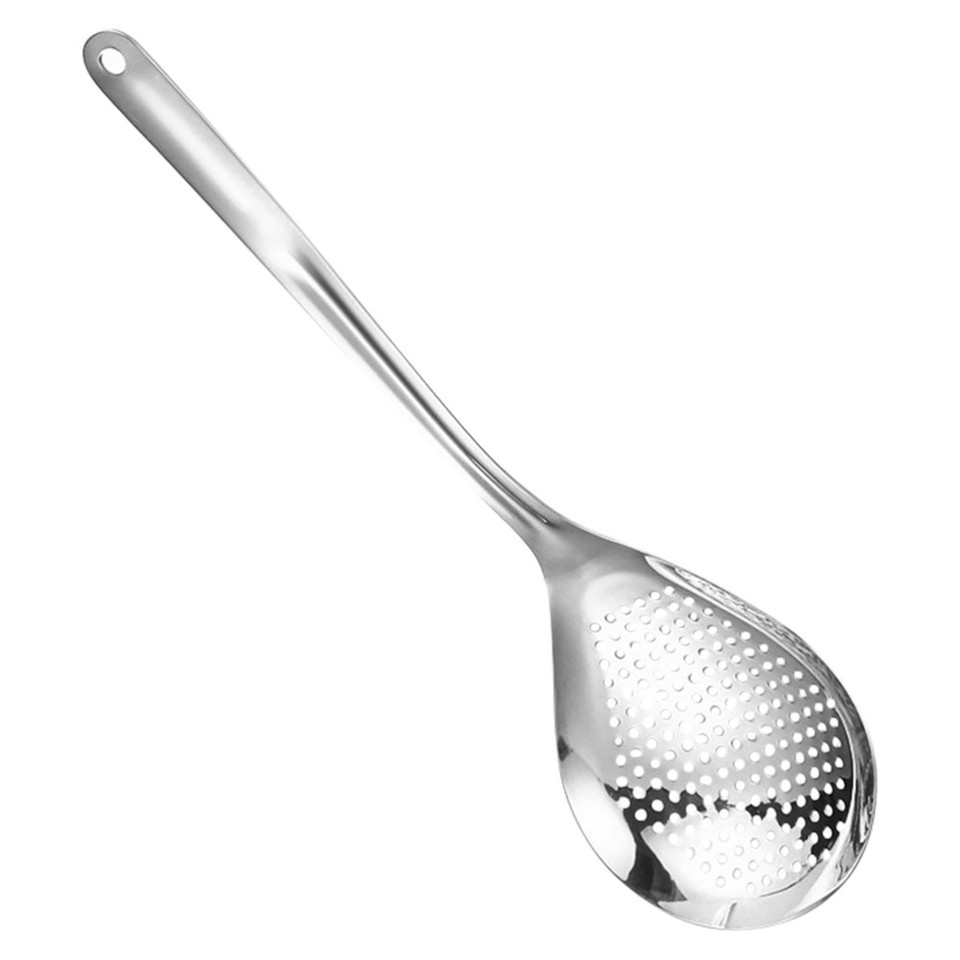 Pepper Colander Sieve Spoon Slotted Spoons for Cooking Stainless Steel ...