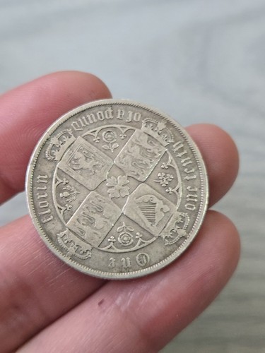 1883 Queen Victoria Gothic Silver Florin One Tenth Of A Pound | eBay