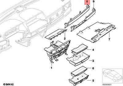 For BMW Genuine Instrument Panel Molding 51457142112 | eBay