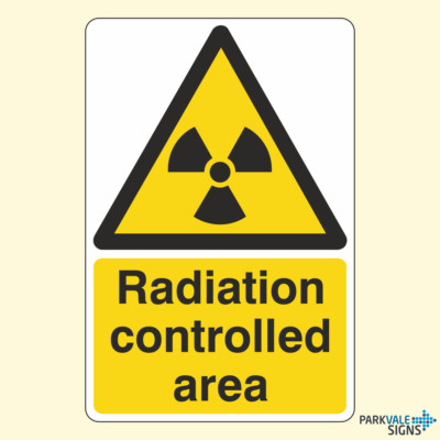 Radiation Controlled Area Sign | eBay UK