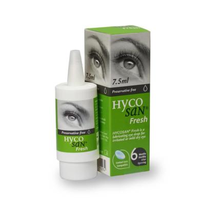HycoSan Fresh Preservative Free Eye Drops for Dry Eyes 7.5ml | eBay