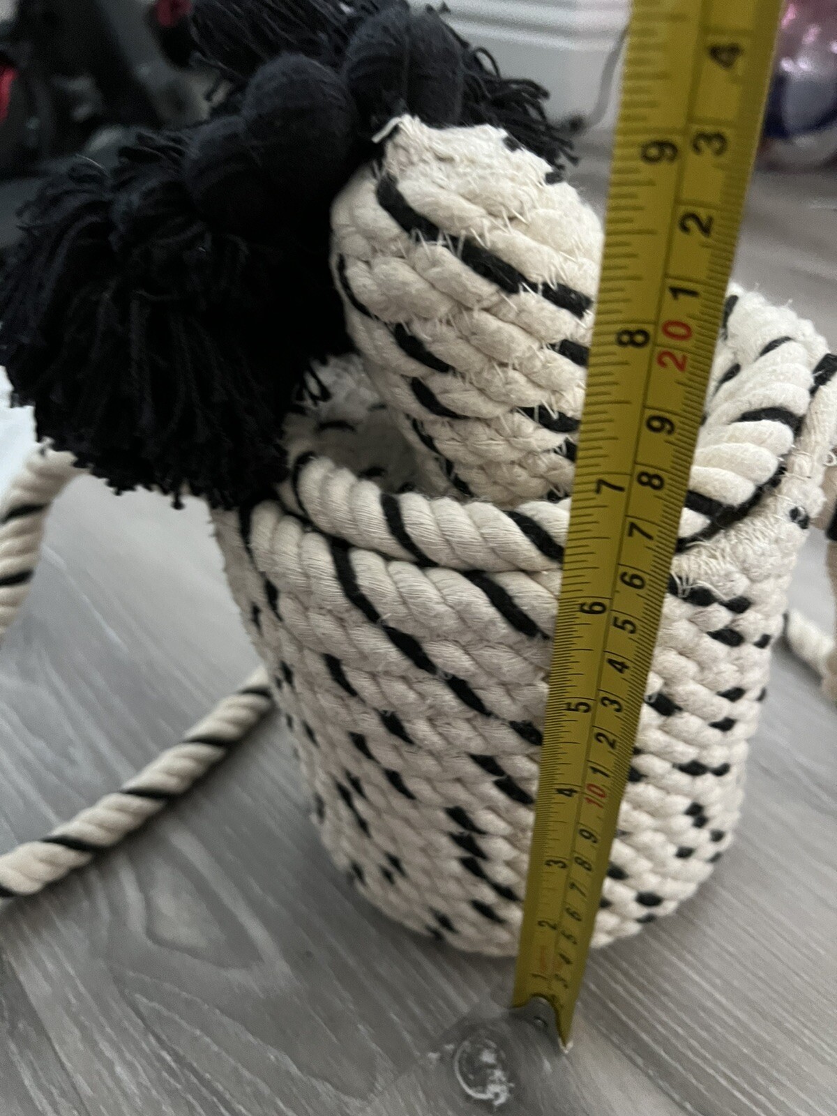 Zara Tassel Bi-color Rope Crossbody/shoulder Bag | eBay