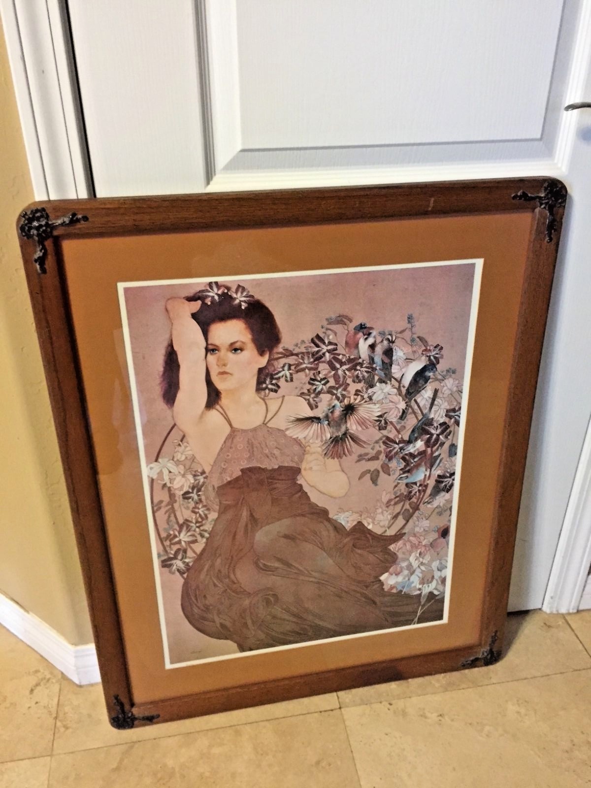 HEAVEN BY ARTIST CHAPLAN LITHOGRAPH PRINT WITH 26" x 32" BEAUTIFUL ...