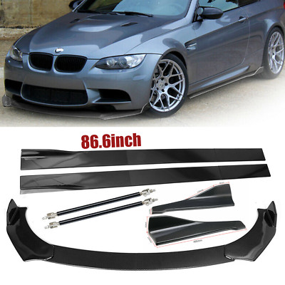 Front Bumper Spoiler For BMW E90 E92 E93 Body Kit+Side Skirt+Rear ...