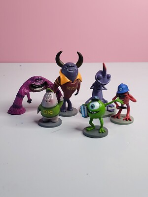 Disney MONSTERS INC. Figurine Playset - 6 Figures CAKE TOPPERS | eBay