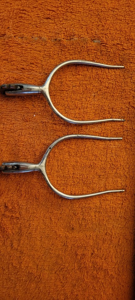 English Horse Riding Spurs Chrome Plated Quick-On-pair | eBay