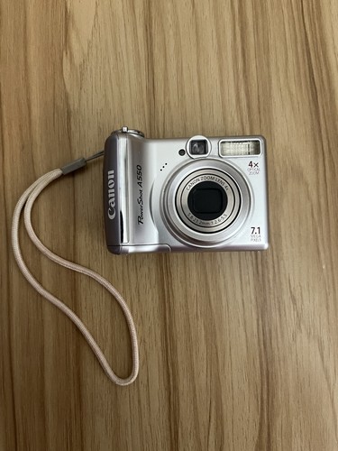 Canon PowerShot A550 7.1MP Silver Digital Camera 4x Optical Zoom Tested ...