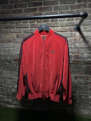 Needles Velour Track Jacket Red | eBay