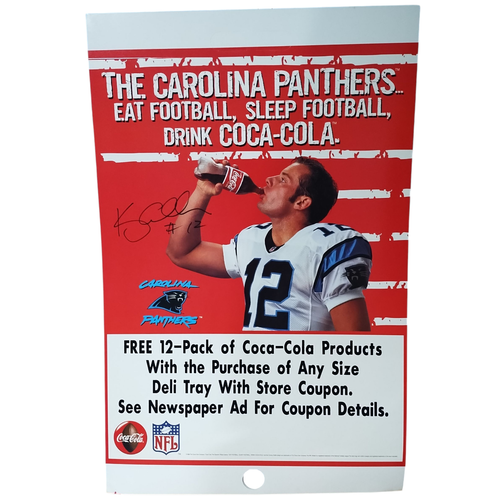 NFL Carolina Panthers Kerry Collins Coca Cola Store Print Ad Poster ...