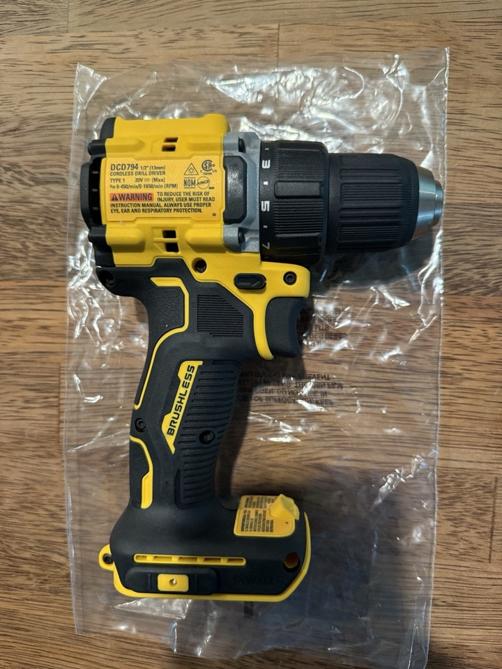 DeWalt DCD794 20V Cordless 1/2" Drill Driver (Tool Only) | eBay