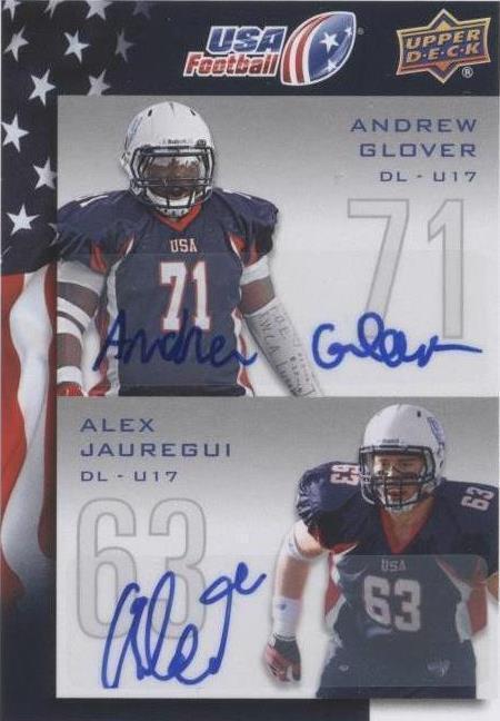 2014 Upper Deck USA Football - Andrew Glover, Alex Jauregui #104 ...