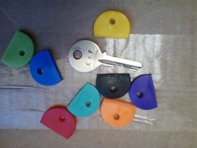 Soft Silicone Key Caps Mixed Colours Covers Plastic Top Cap Tag Door ...