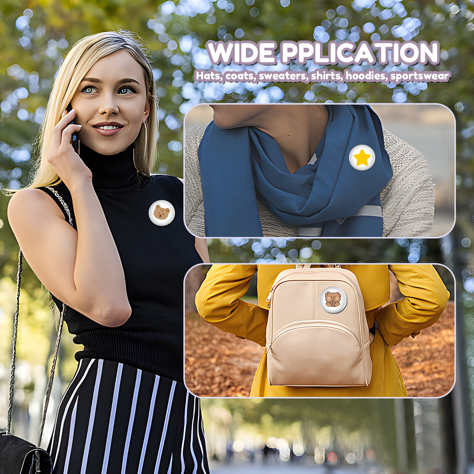 50Pcs Acrylic Buttons Pin Badge 3 Inch DIY Badge Pins Clear Button ...