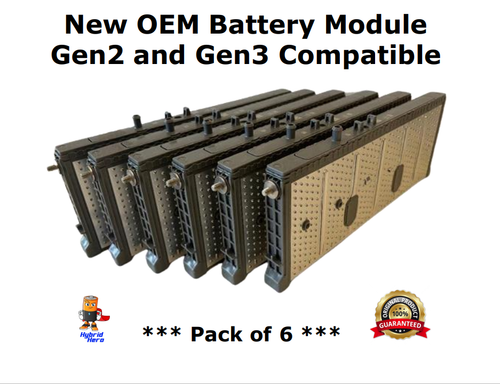 Pack of 6 OEM Original GMC Yukon Brand New Hybrid Battery Module 2008 ...