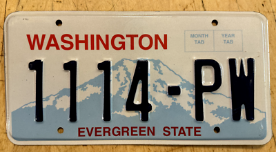 Washington Military License Plates