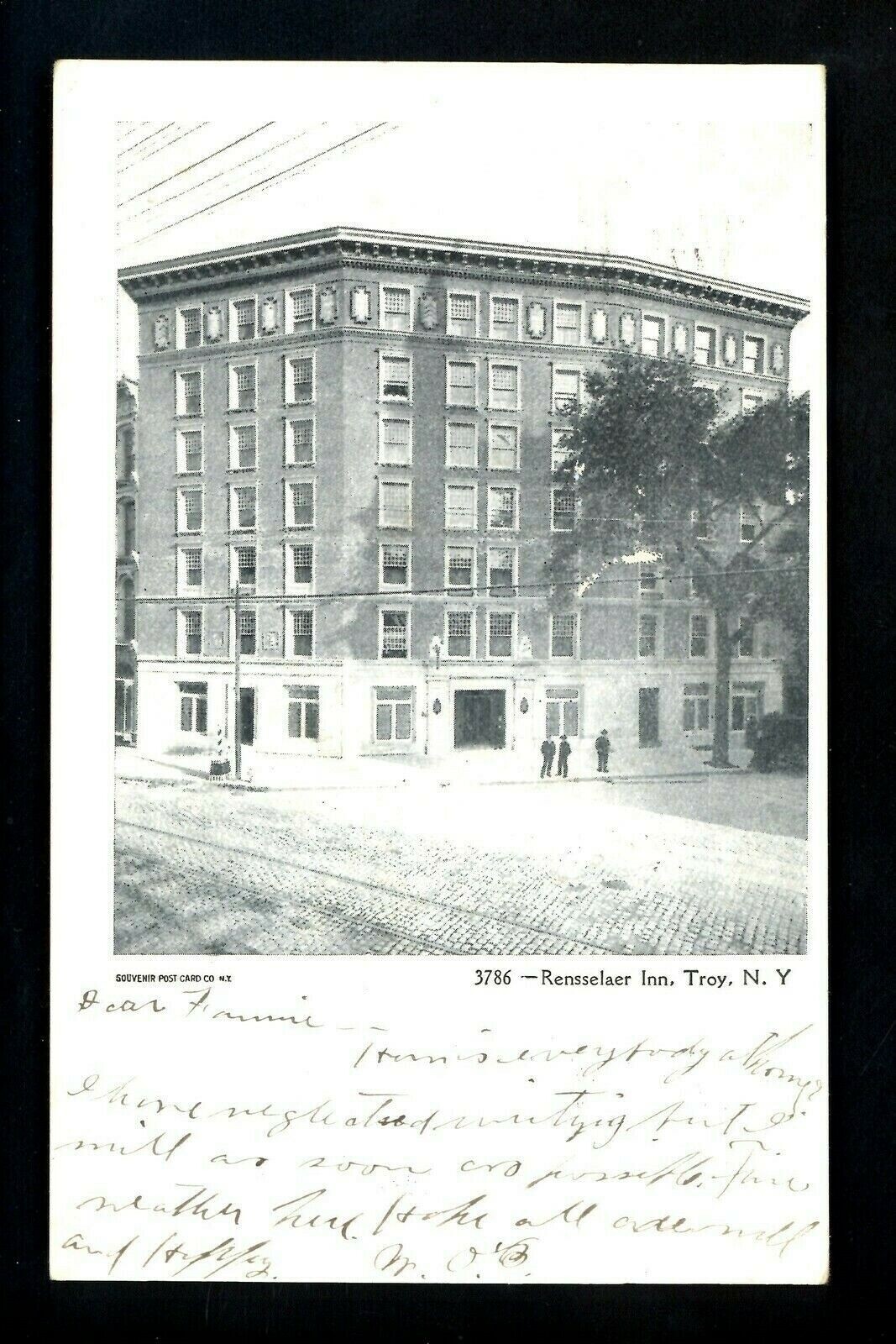 New York NY postcard Troy, Rensselaer Inn hotel Vintage c1905 | eBay