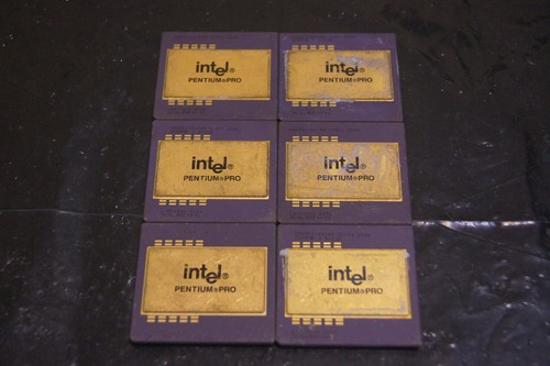 Lot of ( 6 ) HIGH YIELD Intel Pentium Pro Ceramic CPUs For Gold Scrap ...
