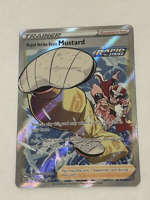 Pokémon TCG Rapid Strike Style Mustard Brilliant Stars Tg27/Tg30 Holo ...